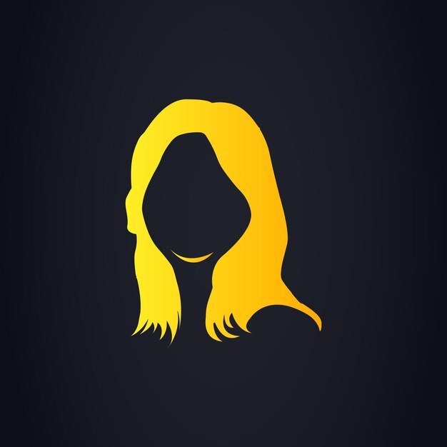 Mujeres Peinado Hermoso Corte De Pelo Elegante Vector Arte Ilustración Belleza Vector Premium