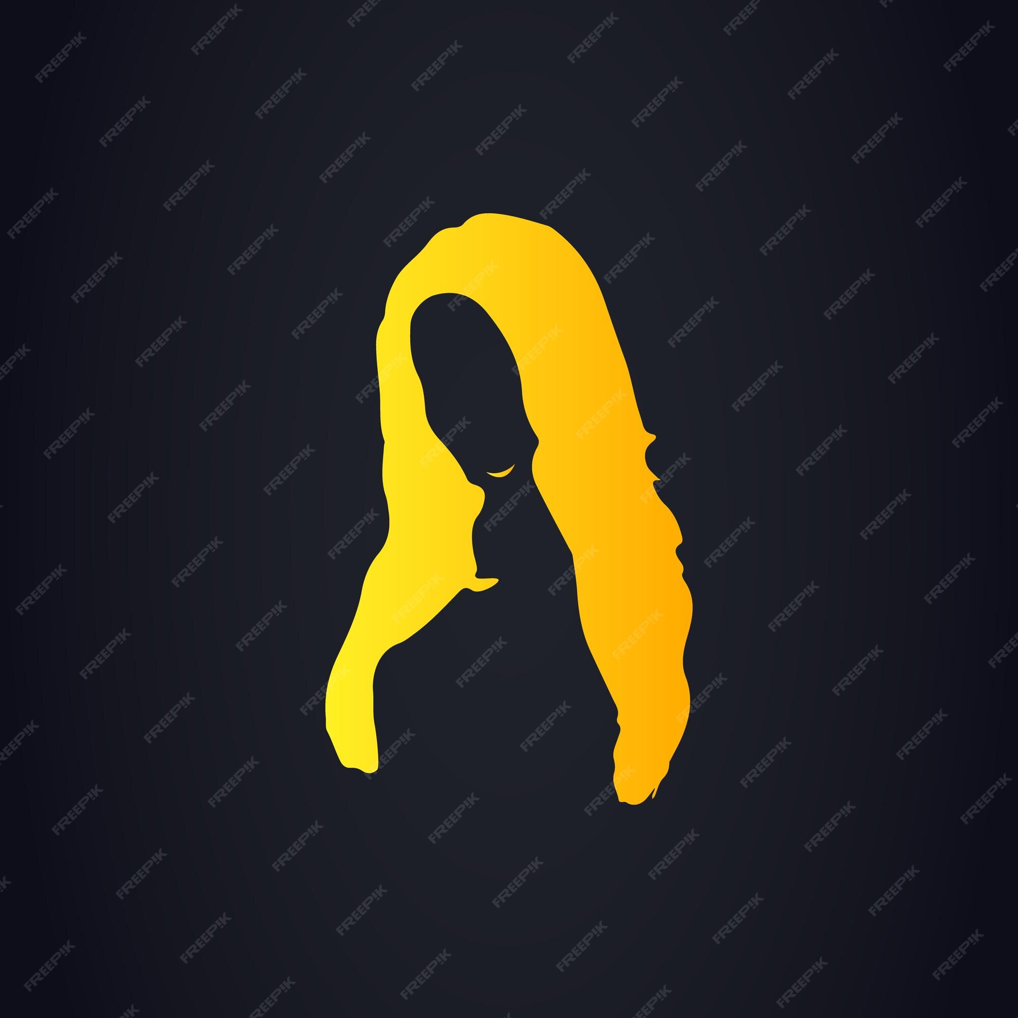 Mujeres Peinado Hermoso Corte De Pelo Elegante Vector Arte Ilustración Belleza Vector Premium