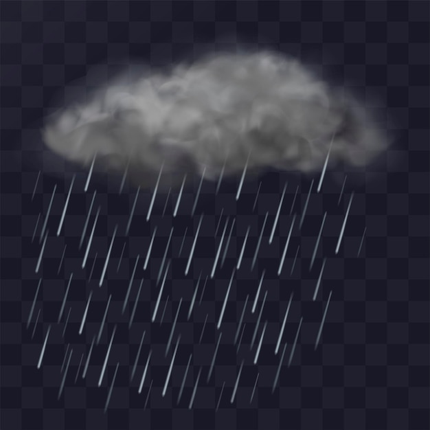 Nube tormentosa con lluvia nube gris lluviosa ilustración vectorial ... Nube tormentosa con lluvia nube gris lluviosa ilustración vectorial ...