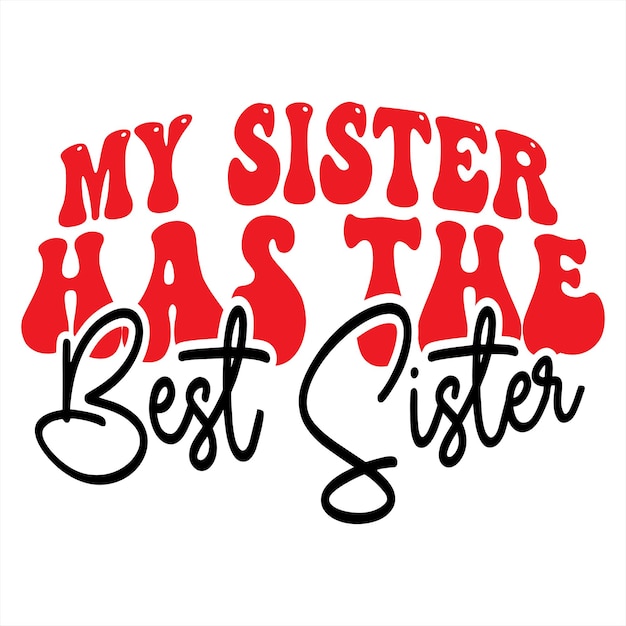 Paquete Retro Hermana Vector Premium