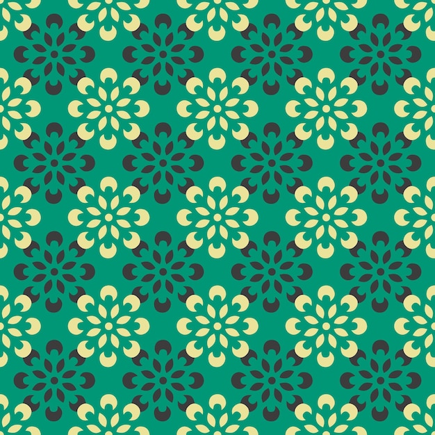 Patrón De Flores De Plena Floración Vector Premium