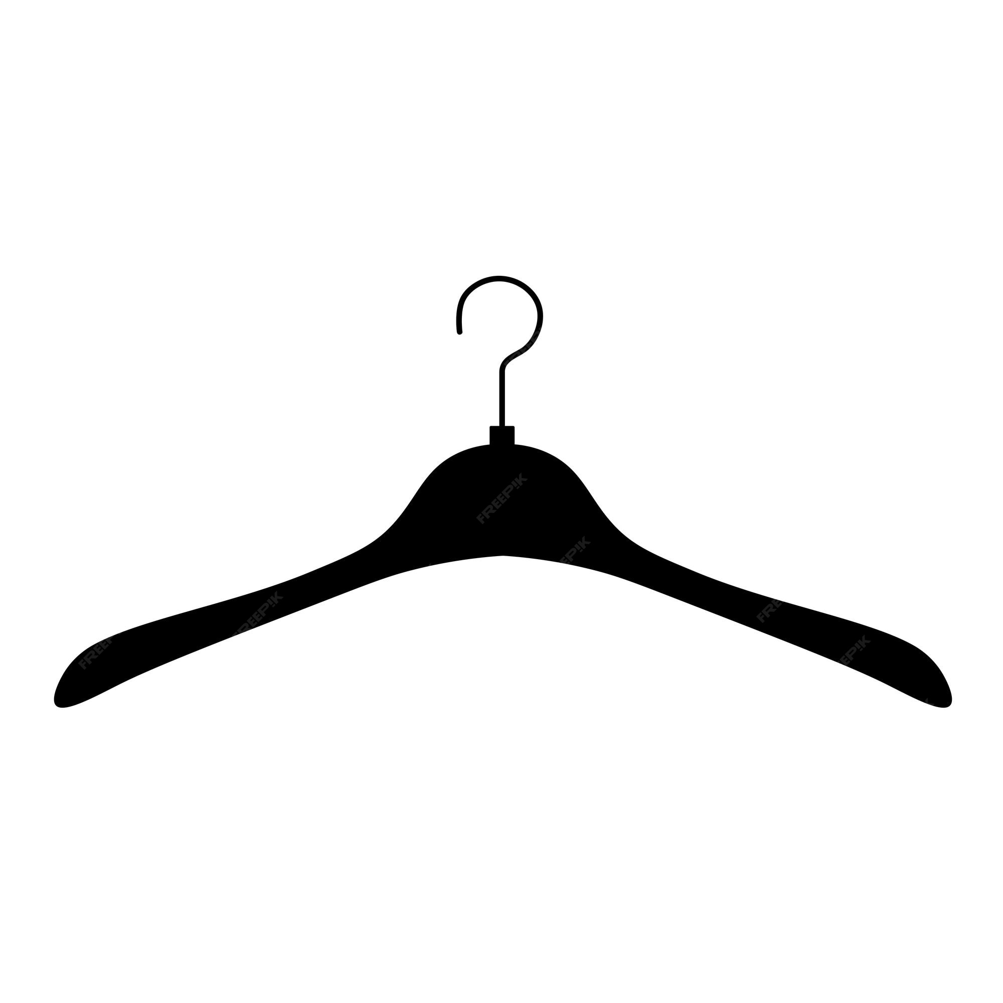 Percha de ropa silueta ilustración plana vector aislado sobre fondo ... Percha de ropa silueta ilustración plana vector aislado sobre fondo ...