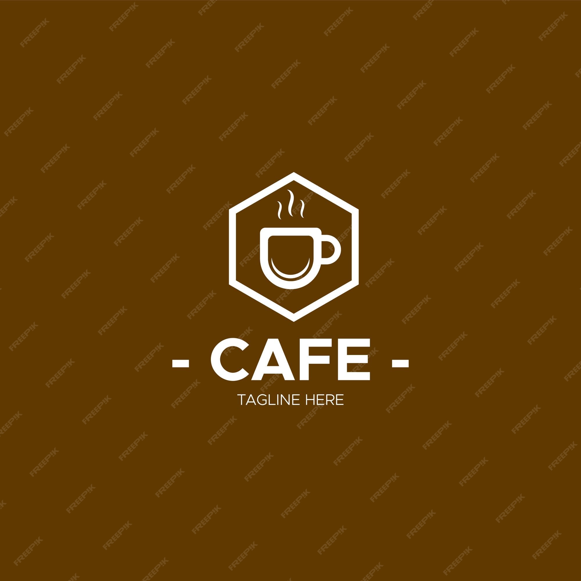Plantilla de diseño de logo de cafetería | Vector Premium Plantilla de diseño de logo de cafetería | Vector Premium