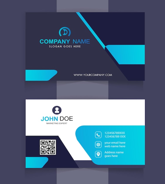 Plantilla de tarjeta de visita creativa y moderna | Vector Premium Plantilla de tarjeta de visita creativa y moderna | Vector Premium