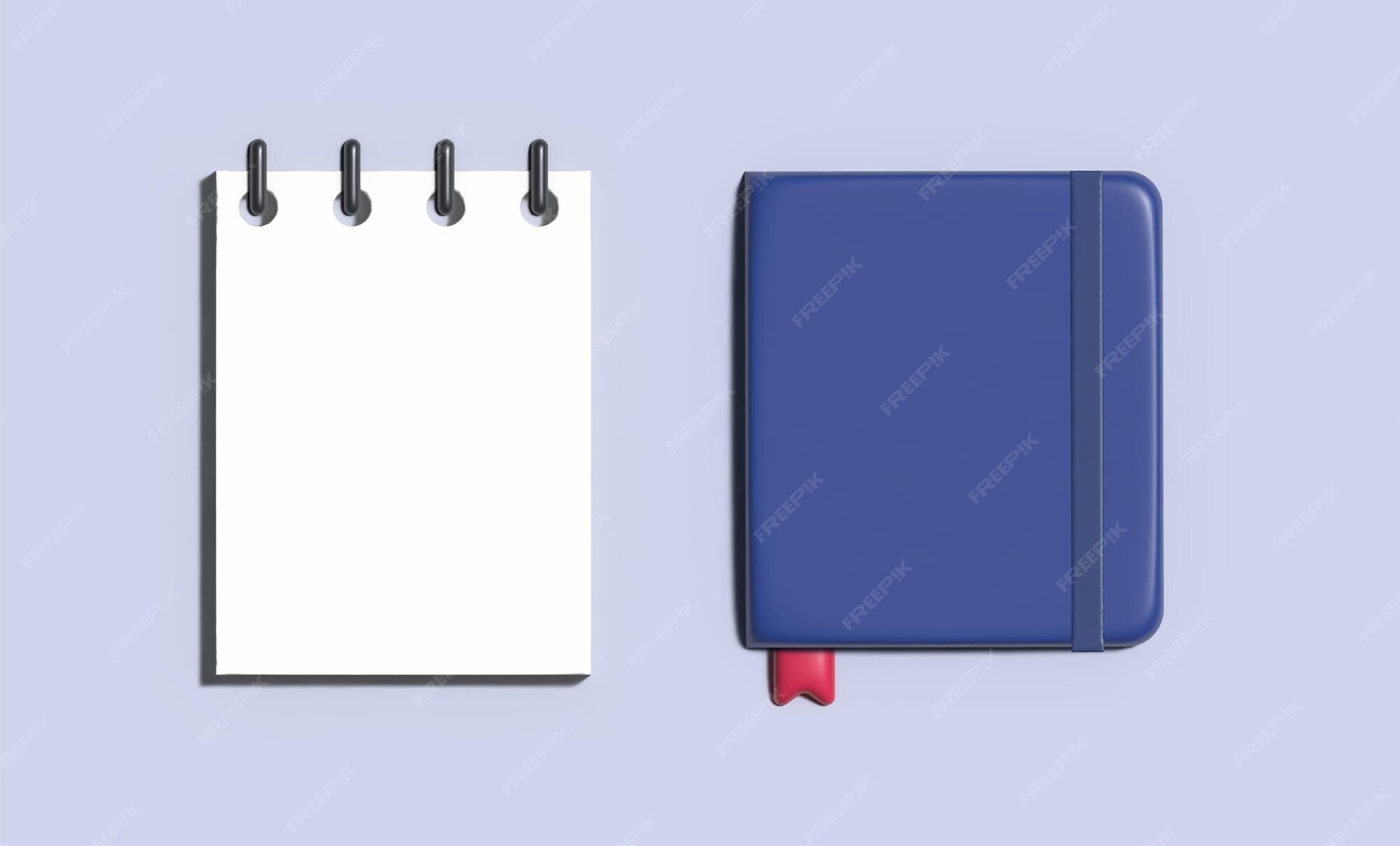 Representación 3d De Un Cuaderno O Cuaderno De Bocetos Un Símbolo Tridimensional De Un Libro Que