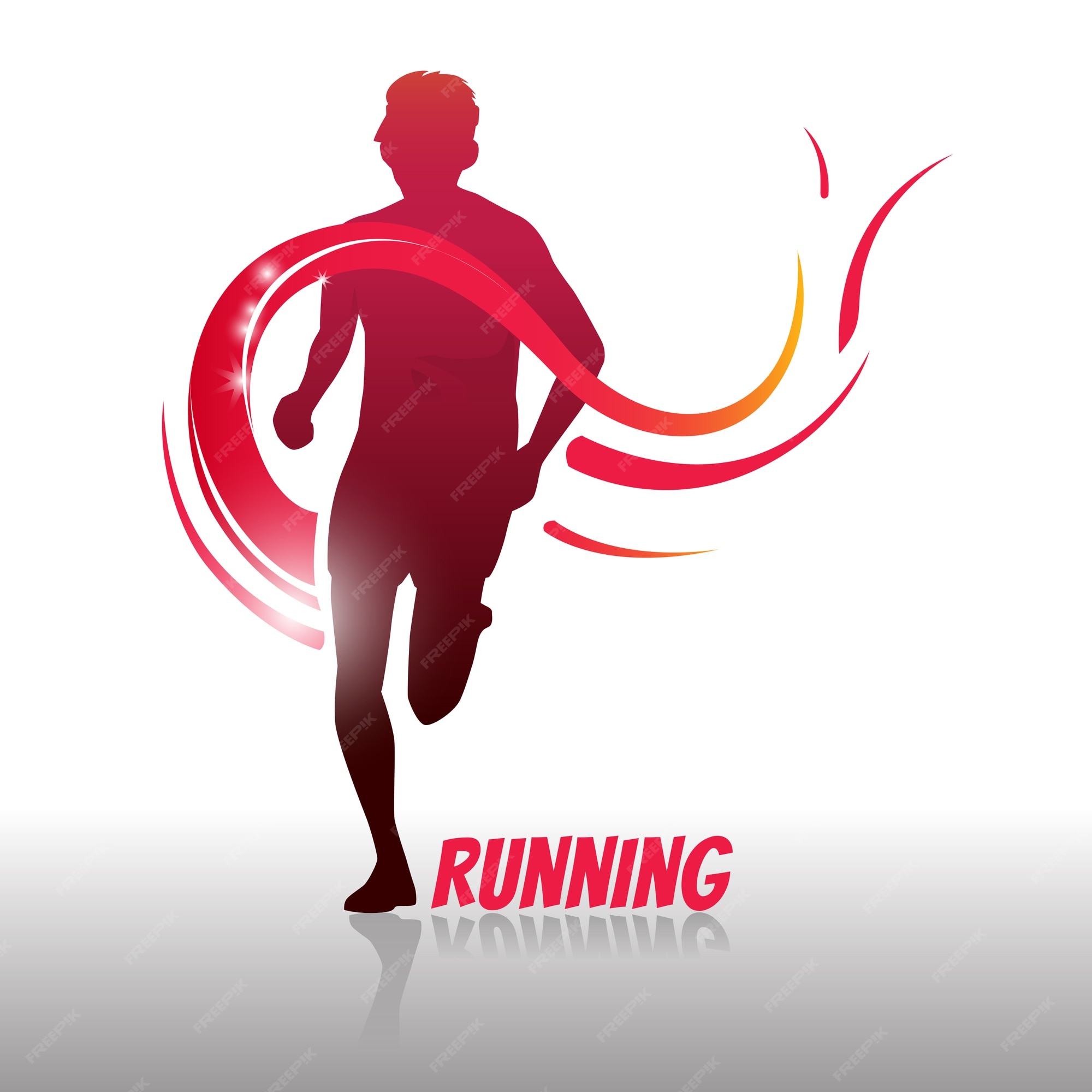 Running man logo y símbolo | Vector Premium Running man logo y símbolo | Vector Premium