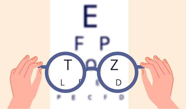 Salud Visual Prueba De Oftalmólogo Ocular Revisión De Anteojos
