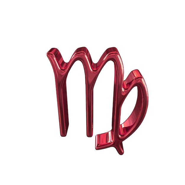 Signo Del Zodiaco Símbolo Astrológico 3d Vector Premium