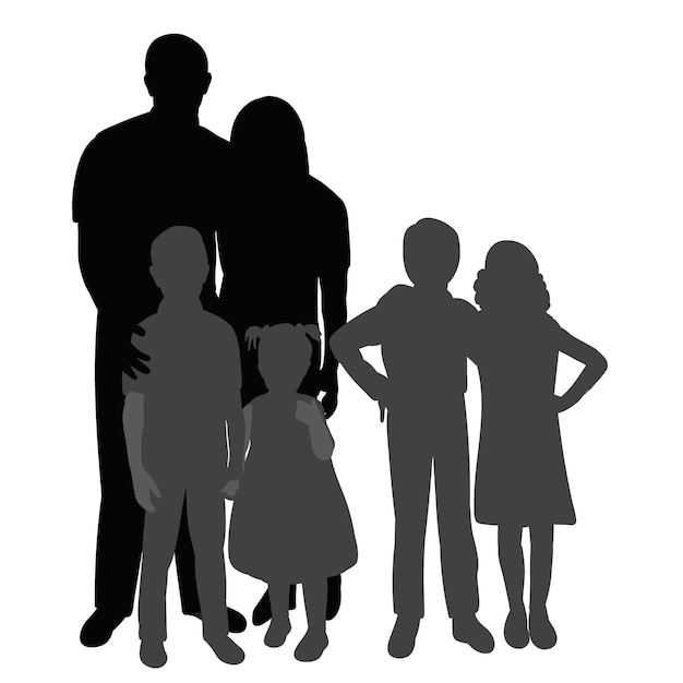 Vectores E Ilustraciones De Silueta Familia Svg Paquete Para Descargar Hot Sex Picture