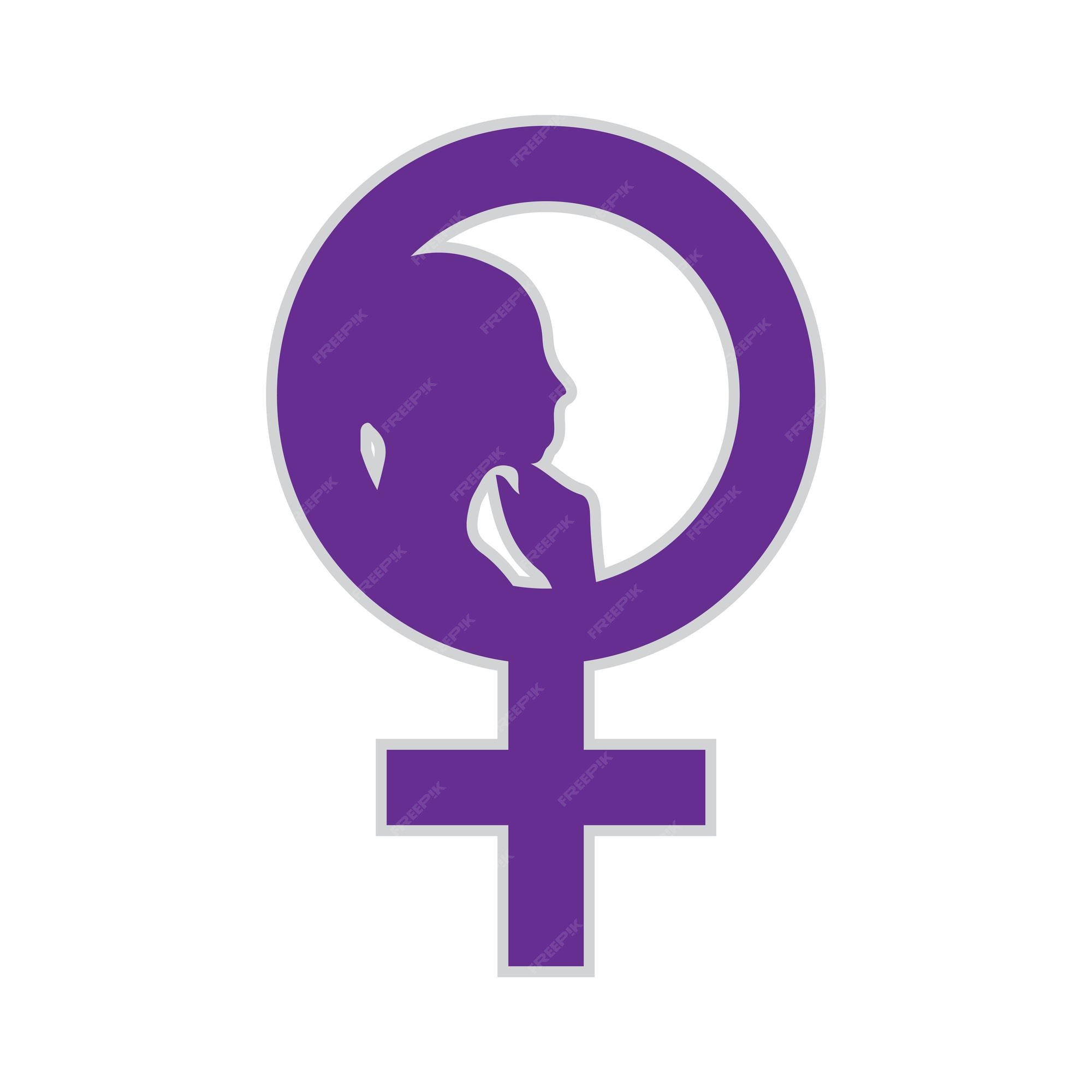 Símbolo Del Día De La Mujer Vector Premium