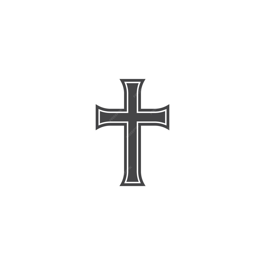 Símbolo de la ilustración cristiana del logotipo del icono del vector ... Símbolo de la ilustración cristiana del logotipo del icono del vector ...