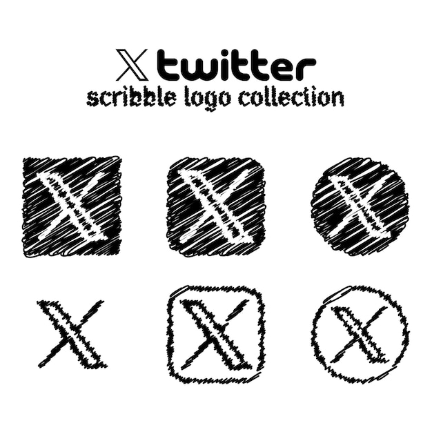 Twitter X Nuevo Paquete De Logotipos 2023 X Colección De Iconos De