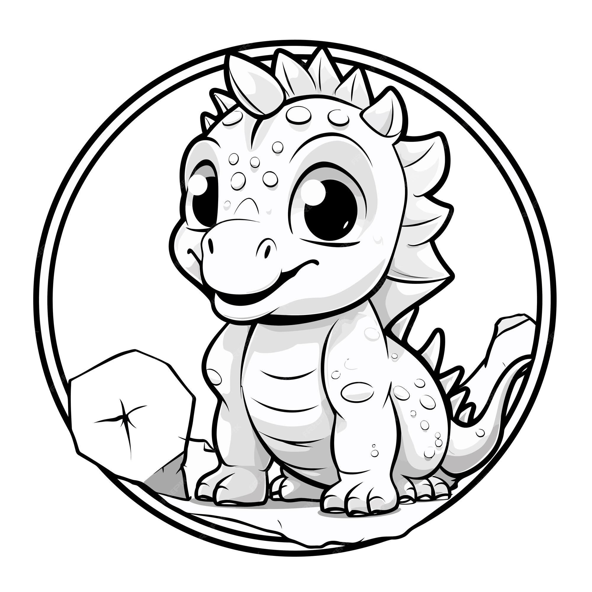 El Vector Del Bebé Dinosaurio Vector Premium