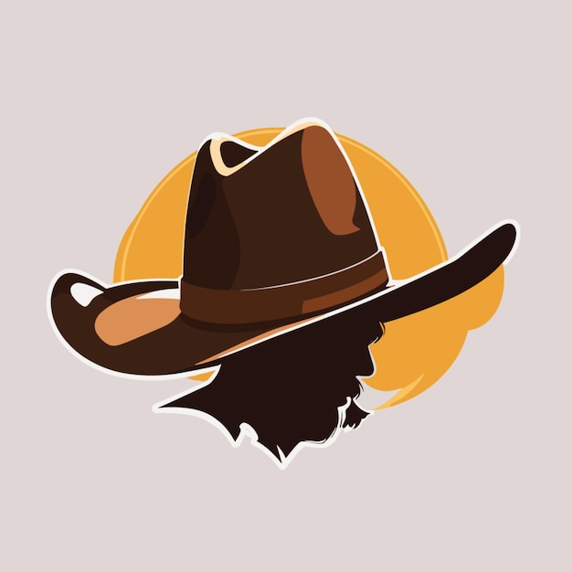 Vector De Dibujos Animados De Sombrero De Vaquero Vector Premium