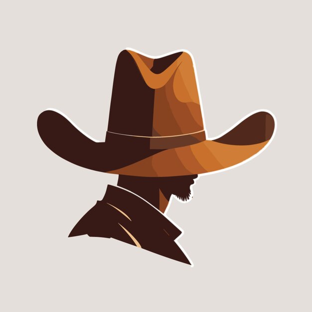 Vector De Dibujos Animados De Sombrero De Vaquero Vector Premium