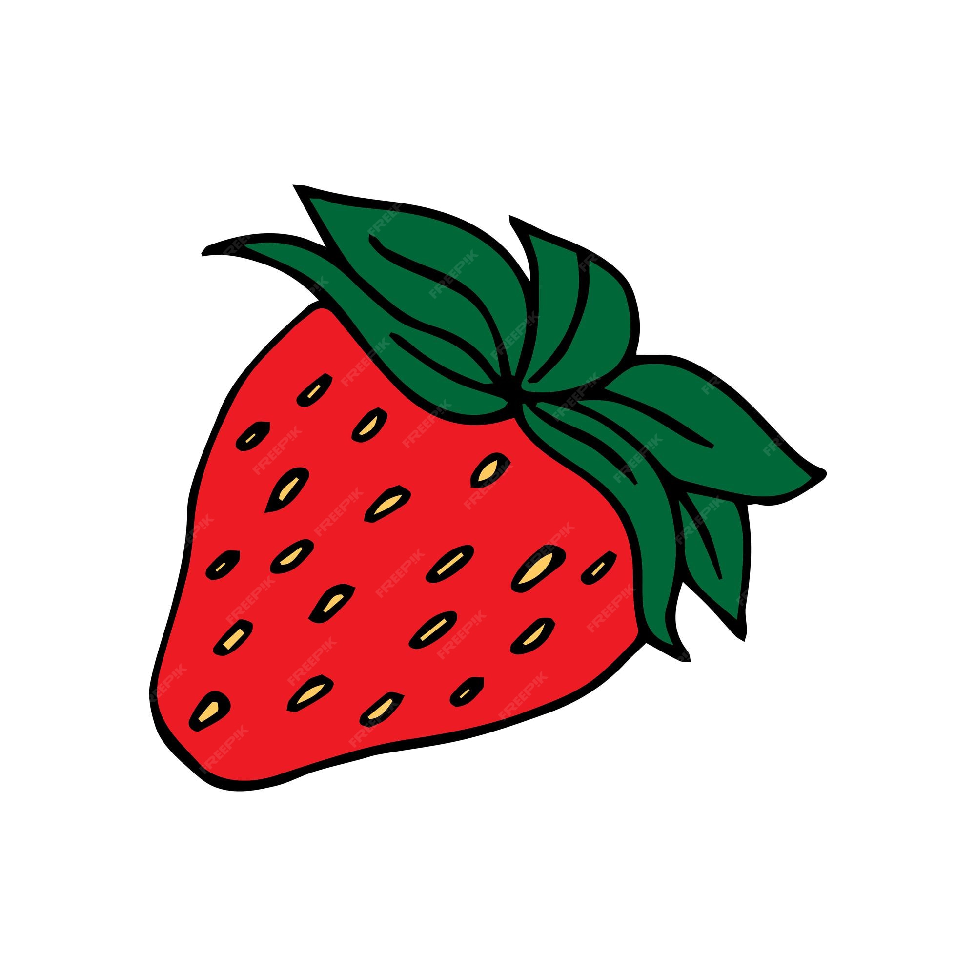 Vector De Libro Para Colorear De Fresa Arte Lineal De Healthy Berry