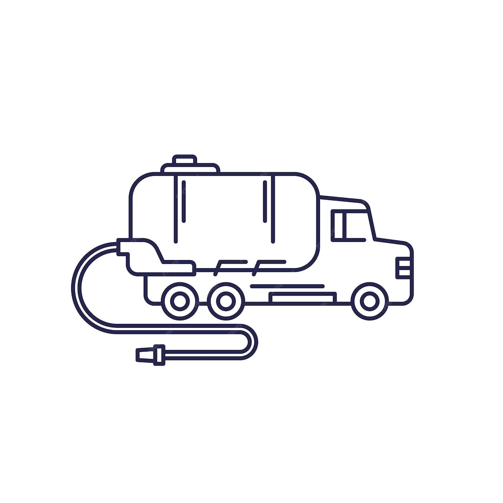 Vector de línea de icono de camión de vacío | Vector Premium Vector de línea de icono de camión de vacío | Vector Premium
