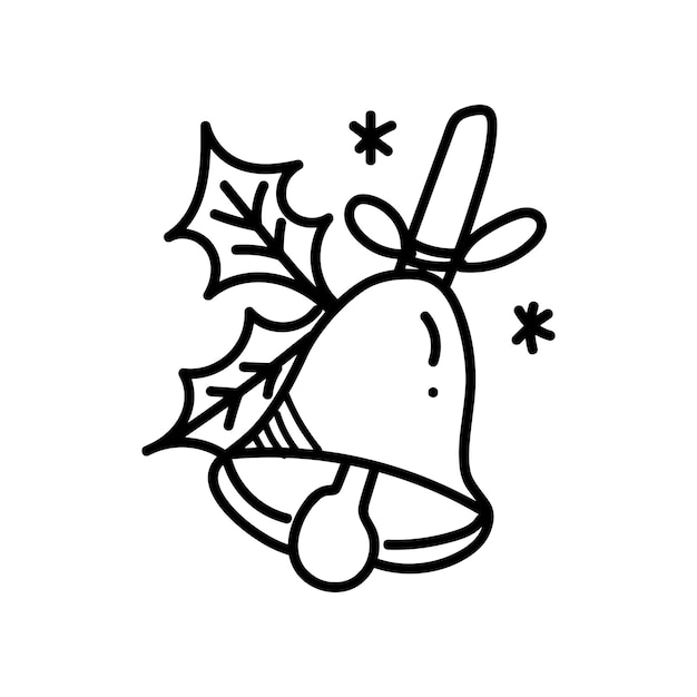 Vector de navidad en blanco y negro. editable | Vector Premium Vector de navidad en blanco y negro. editable | Vector Premium