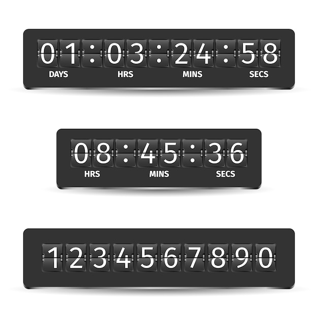Countdown Timer-Vektoren und -Illustrationen zum kostenlosen Download ... Countdown Timer-Vektoren und -Illustrationen zum kostenlosen Download ...