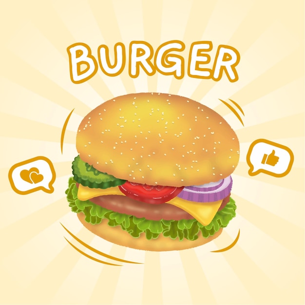 Burger fast food handgezeichnete illustrationen sticker pack | Premium ... Burger fast food handgezeichnete illustrationen sticker pack | Premium ...