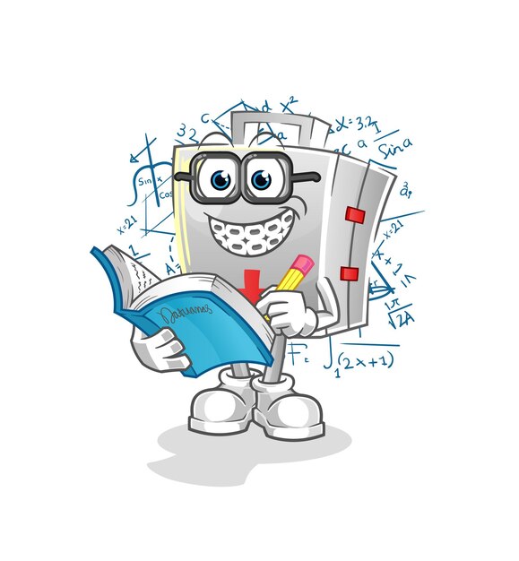 Erste-Hilfe-Kit-Geek-Cartoon. Cartoon-Maskottchen-Vektor | Premium-Vektor Erste-Hilfe-Kit-Geek-Cartoon. Cartoon-Maskottchen-Vektor | Premium-Vektor