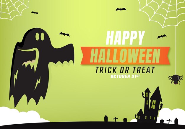Horizontales Banner für Halloween mit Premium-Vektorgradienten ... Horizontales Banner für Halloween mit Premium-Vektorgradienten ...