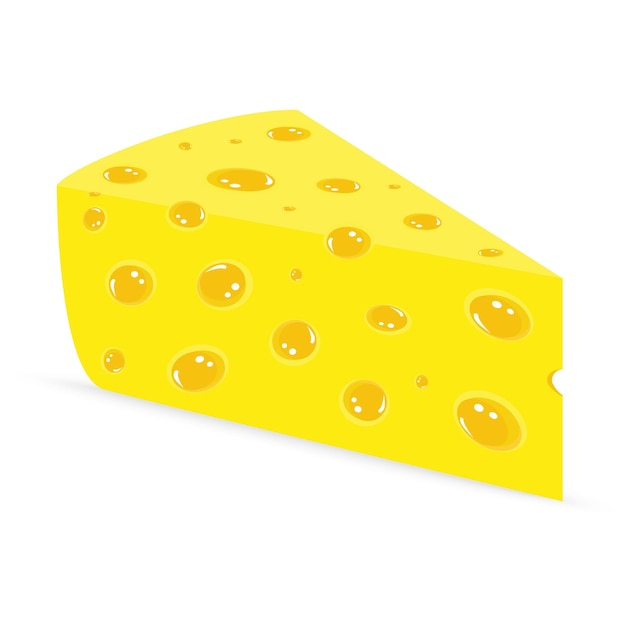 Käse auf weißem hintergrund | Premium-Vektor Käse auf weißem hintergrund | Premium-Vektor