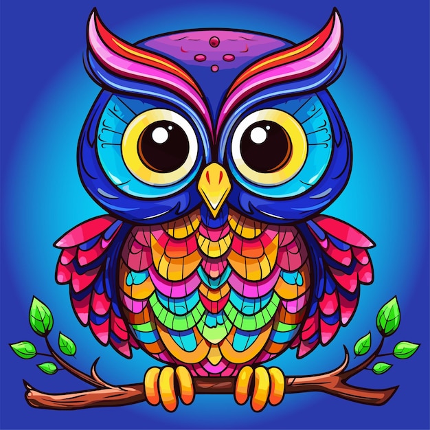 Niedliche eule tier cartoon charakter symbol eule logo aufkleber design ... Niedliche eule tier cartoon charakter symbol eule logo aufkleber design ...
