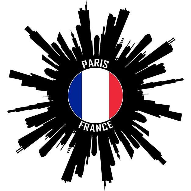 Paris, skyline, silhouette, frankreich, flagge, reise, souvenir ... Paris, skyline, silhouette, frankreich, flagge, reise, souvenir ...