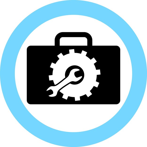Reparatur-Kit-Symbol im flachen Stil. Vektor-Illustration. | Premium Vektor Reparatur-Kit-Symbol im flachen Stil. Vektor-Illustration. | Premium Vektor