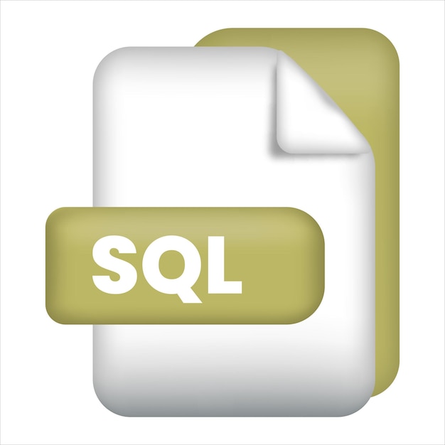 Sql Datei Format Symbol Sql Datei Format 3d Rendering Symbon Sql Daten 6965