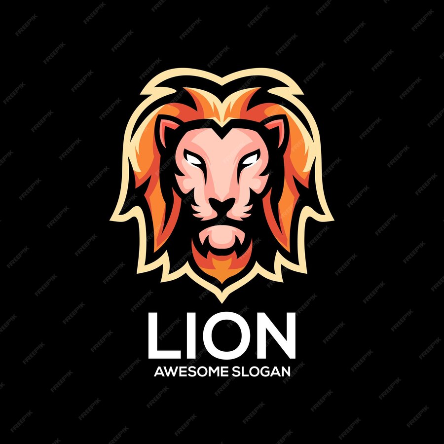 Ilustração De Esport De Design De Logotipo De Mascote De Leão Vetor