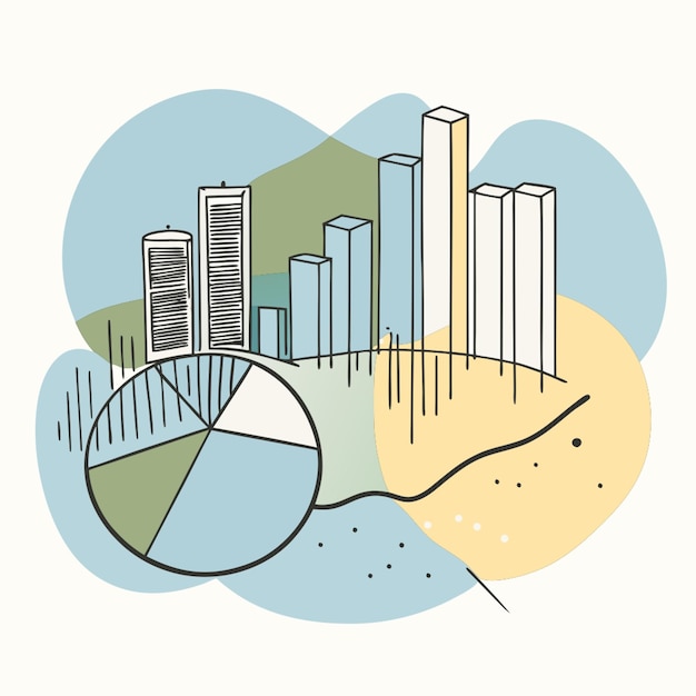 Desenhar uma cidade usando uma combinação de gráficos estatísticos ... Desenhar uma cidade usando uma combinação de gráficos estatísticos ...