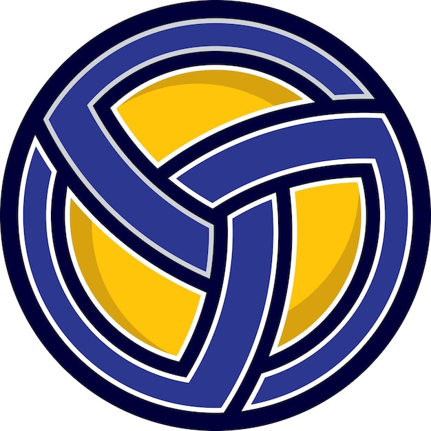 Desenho de ícone vetorial do logotipo de voleibol | Vetor Premium Desenho de ícone vetorial do logotipo de voleibol | Vetor Premium