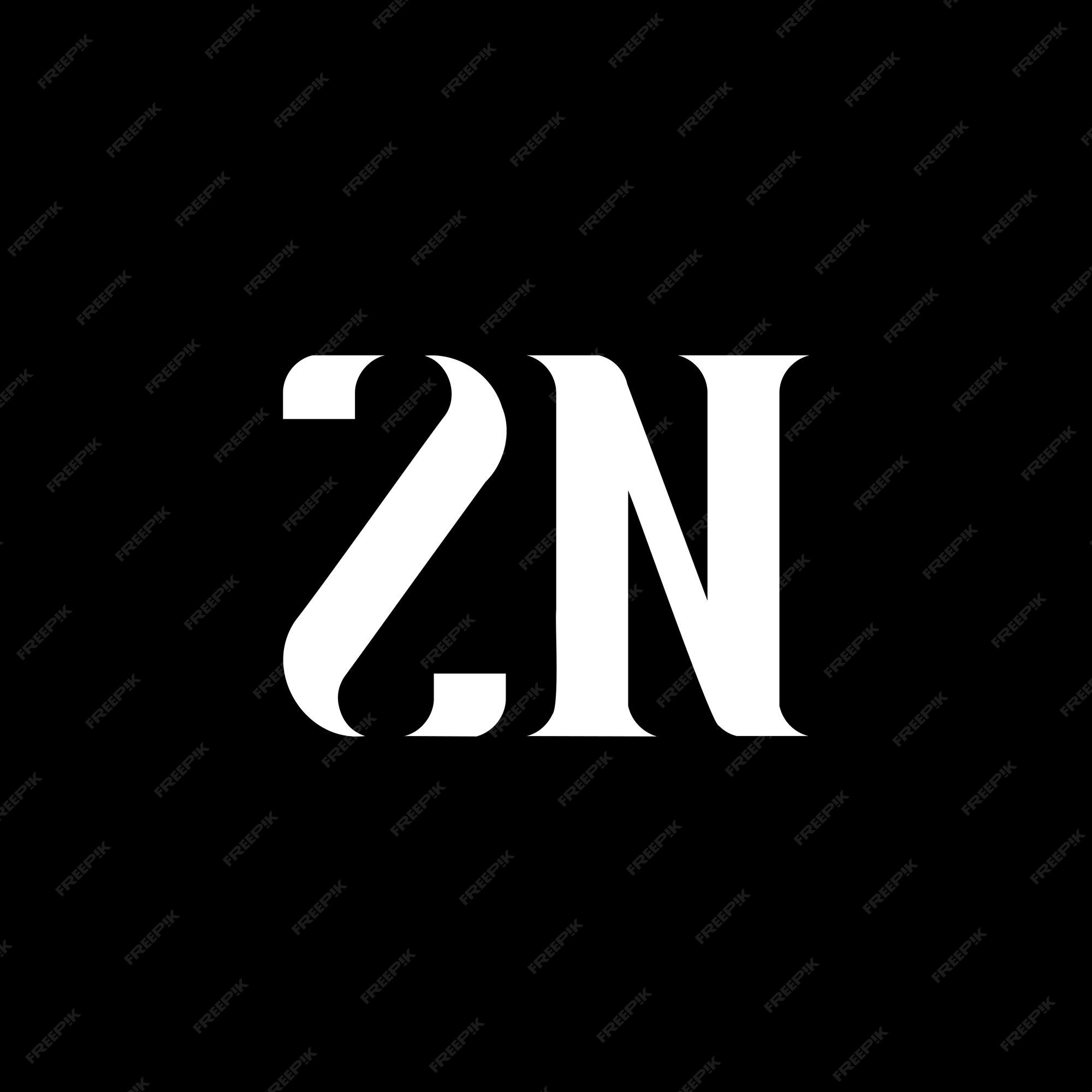 Desenho de logotipo de letra ZN ZN Logotipo de monograma de letra ... Desenho de logotipo de letra ZN ZN Logotipo de monograma de letra ...