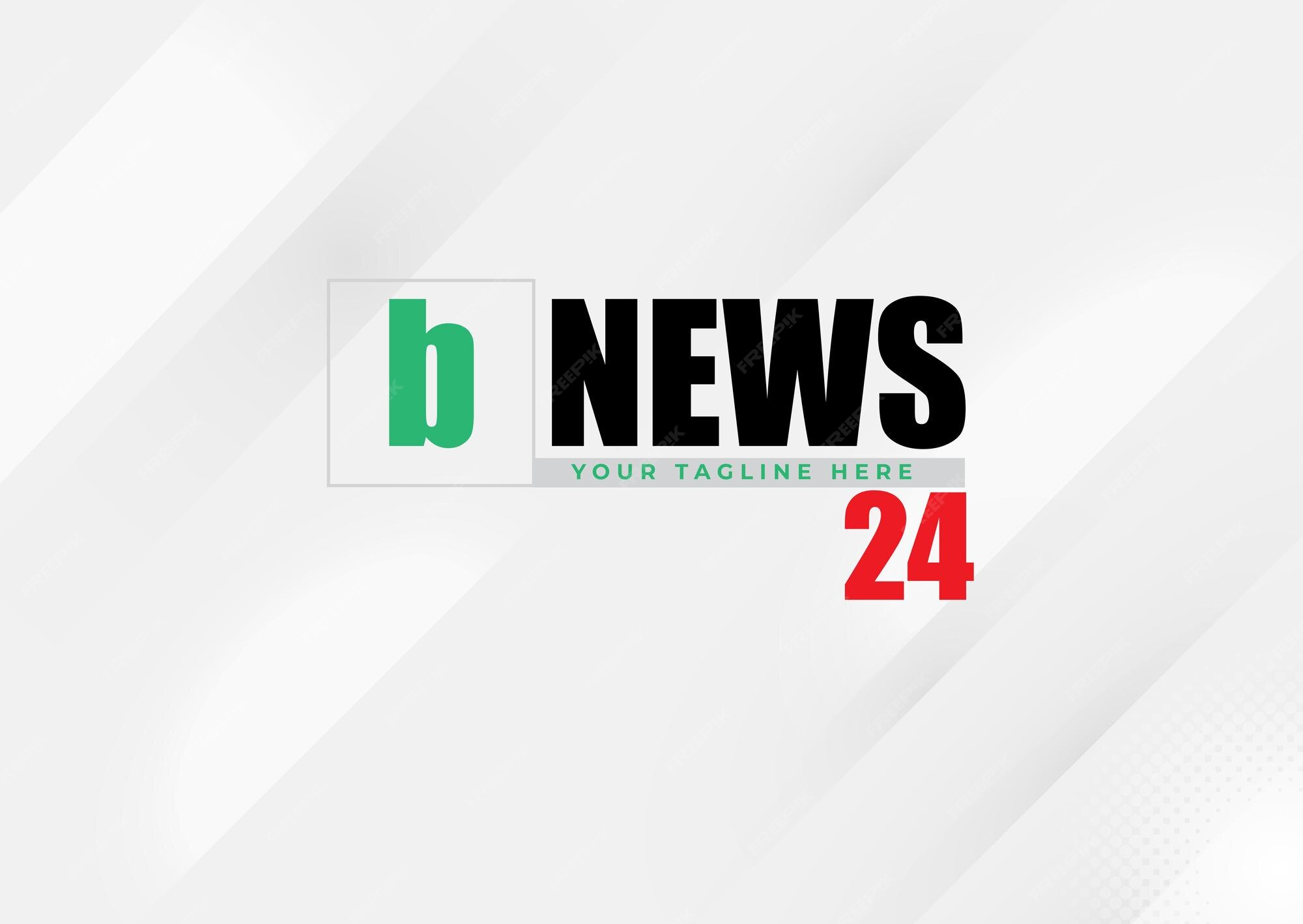 Design De Logotipo De Notícias De Tv E Conjunto De Logotipo De Canal De Notícias Moderno Vetor
