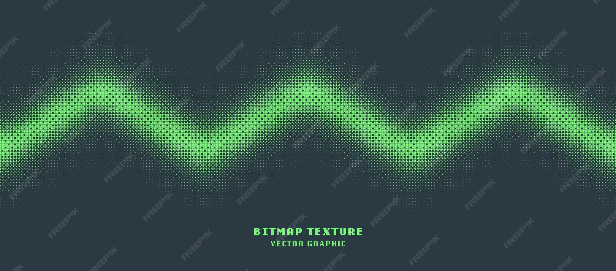Dither pattern bitmap texture zigzag line horizontal border vector ...