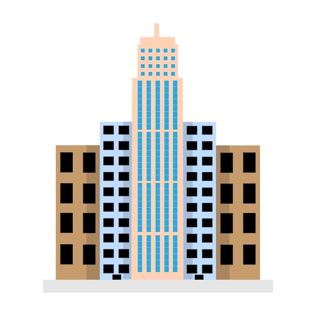 Edifícios da cidade vector clipart | Vetor Premium Edifícios da cidade vector clipart | Vetor Premium