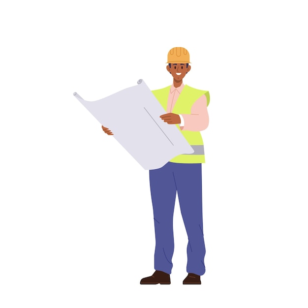 Engenheiro de construção ou supervisor de arquiteto personagem ... Engenheiro de construção ou supervisor de arquiteto personagem ...