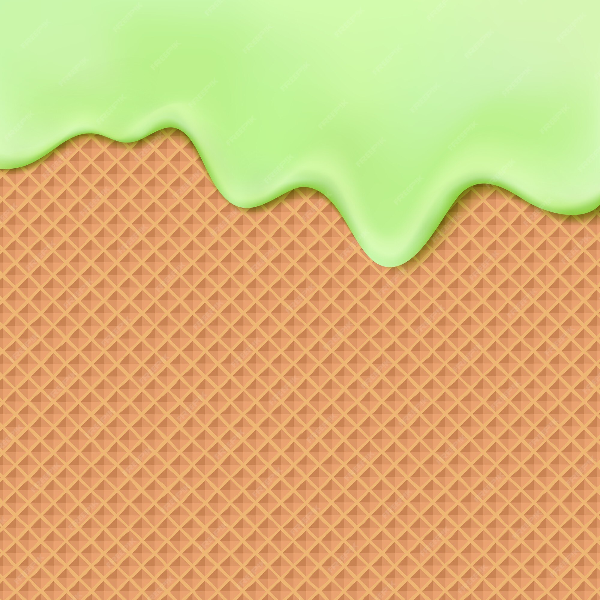 Esmalte Verde Fluindo No Sumário Do Fundo Do Alimento Doce Da Textura