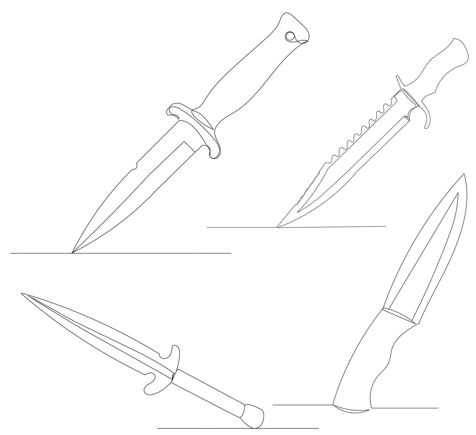Faca um desenho de linha, vetor, isolado | Vetor Premium Faca um desenho de linha, vetor, isolado | Vetor Premium
