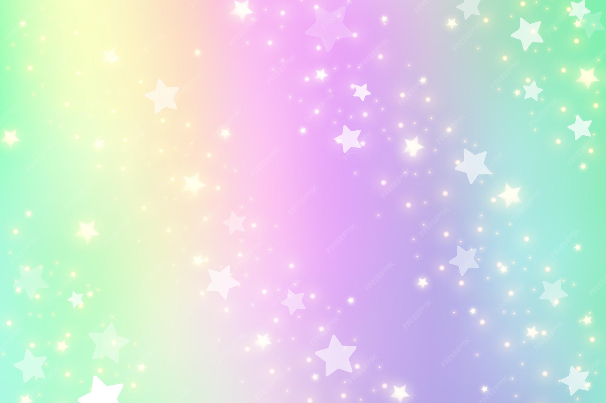 Fundo de fantasia de arco-íris ilustração holográfica em cores pastel ... Fundo de fantasia de arco-íris ilustração holográfica em cores pastel ...