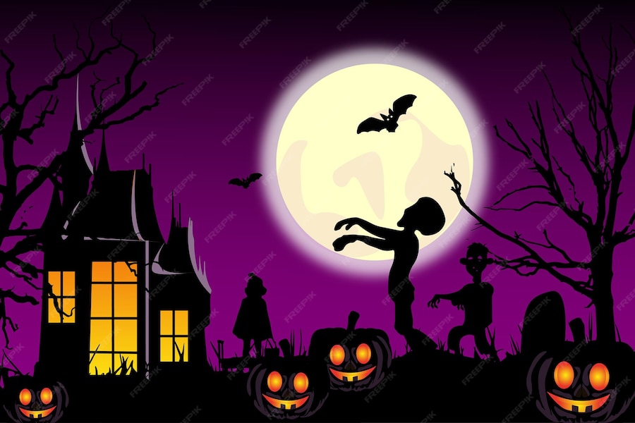 Fundo de halloween, design plano de fundo de halloween assustador ... Fundo de halloween, design plano de fundo de halloween assustador ...