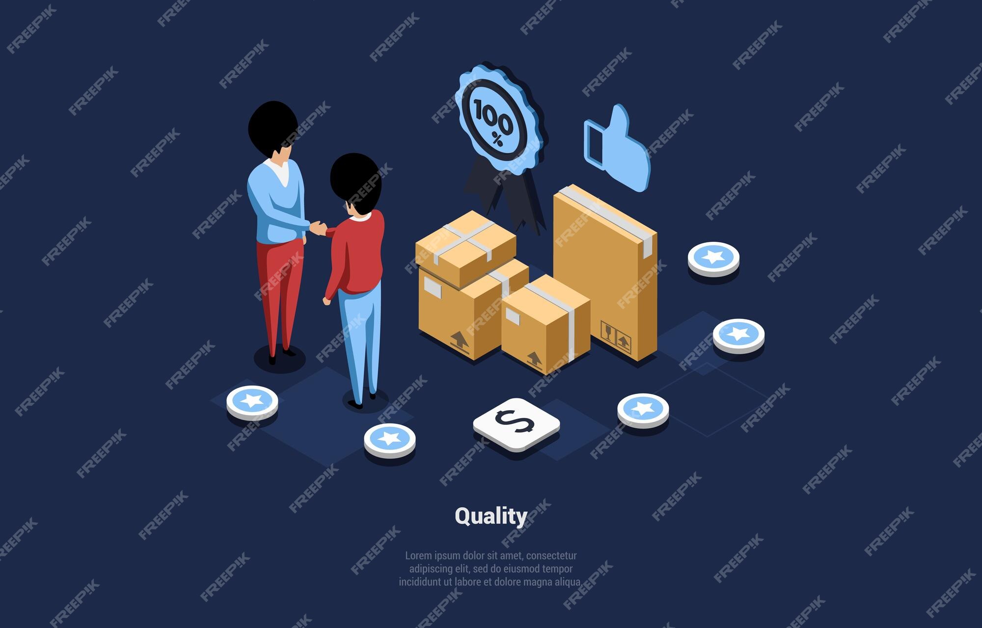 Gerente De Conceito De Controle De Qualidade Fazer Acordo Com O Cliente