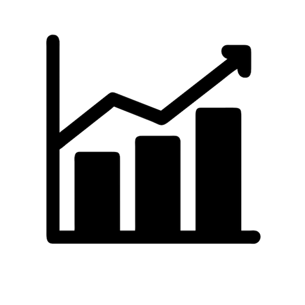 Gráfico analítico pictograma | vetor Premium gerado com IA Gráfico analítico pictograma | vetor Premium gerado com IA