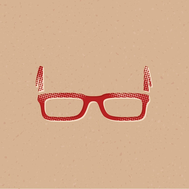 Ícone de estilo de meio-tom de óculos com ilustração vetorial de fundo ... Ícone de estilo de meio-tom de óculos com ilustração vetorial de fundo ...
