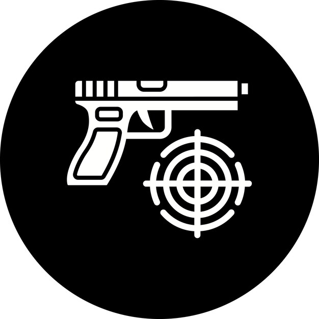 Ícone de jogo de tiro | Vetor Premium Ícone de jogo de tiro | Vetor Premium