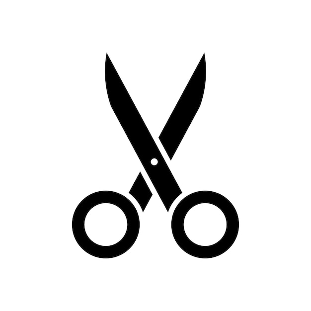 Ícone De Tesoura Conjunto Trim Símbolo Vetor Barbeiro Corte De Cabelo