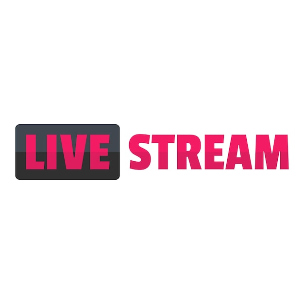 Ícone de transmissão ao vivo ilustração plana do ícone vetorial de ... Ícone de transmissão ao vivo ilustração plana do ícone vetorial de ...