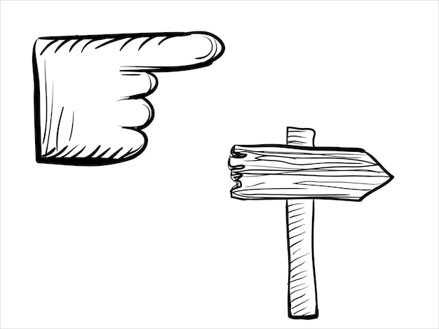 Ilustração de arte desenho de mão ícone de símbolo vetorial de mão ... Ilustração de arte desenho de mão ícone de símbolo vetorial de mão ...